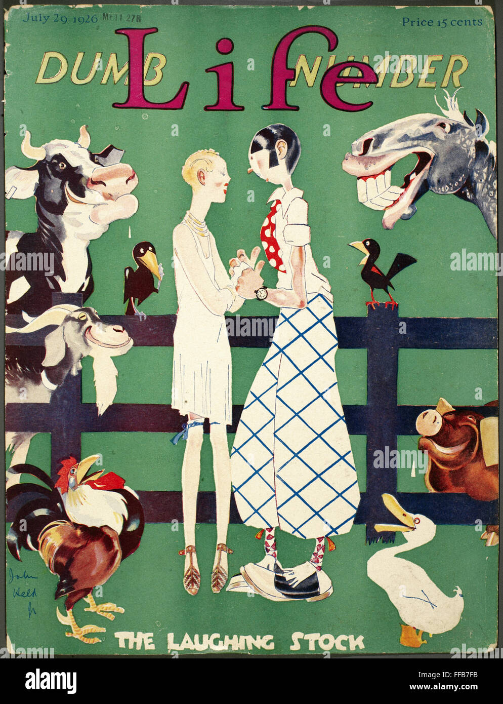 HELD: MAGAZINE COVER, 1926. /n'The Laughing Stock.' 'Life' magazine ...