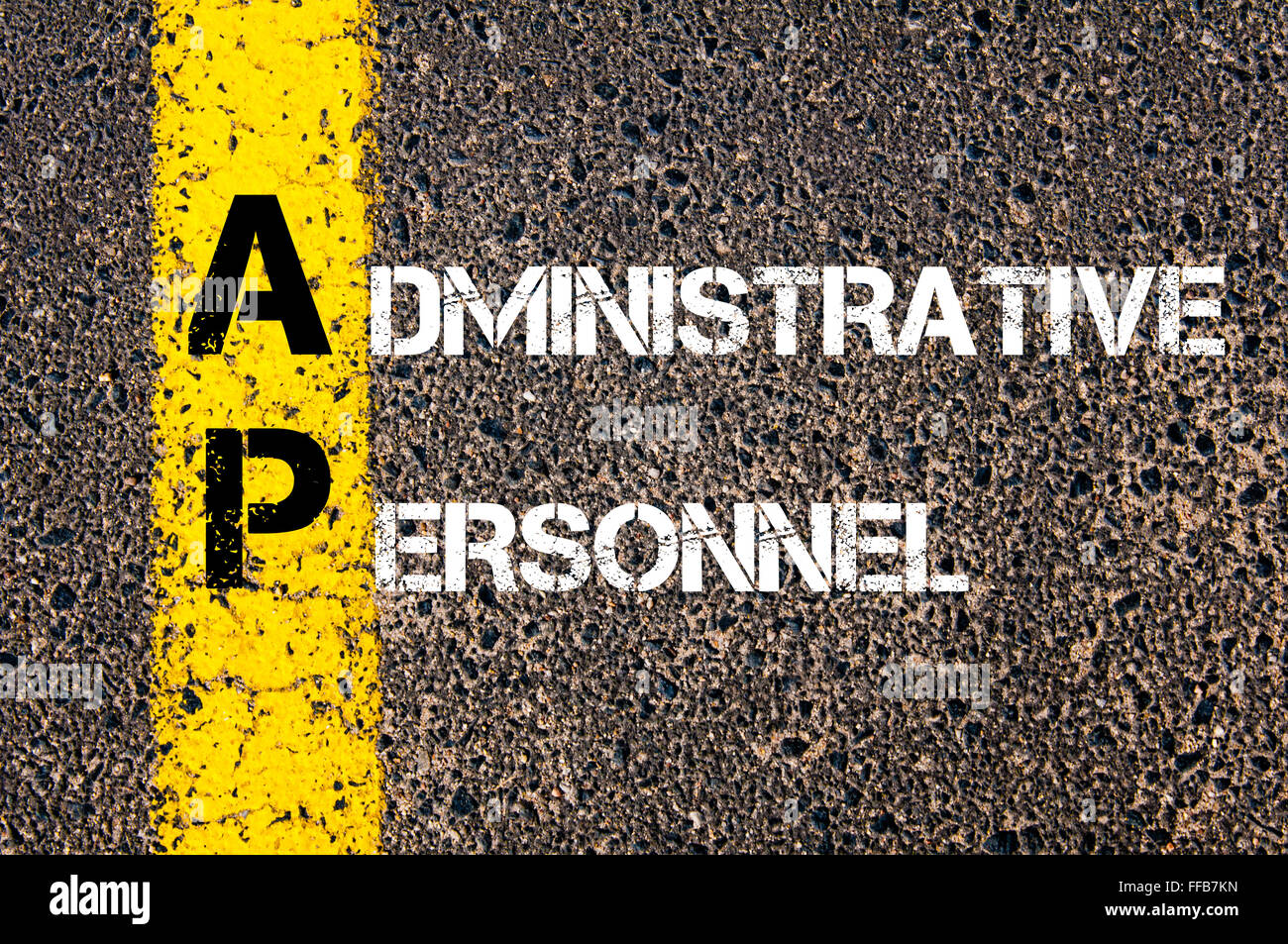 Concept image of Business Acronym AP Administrative Personnel written ...