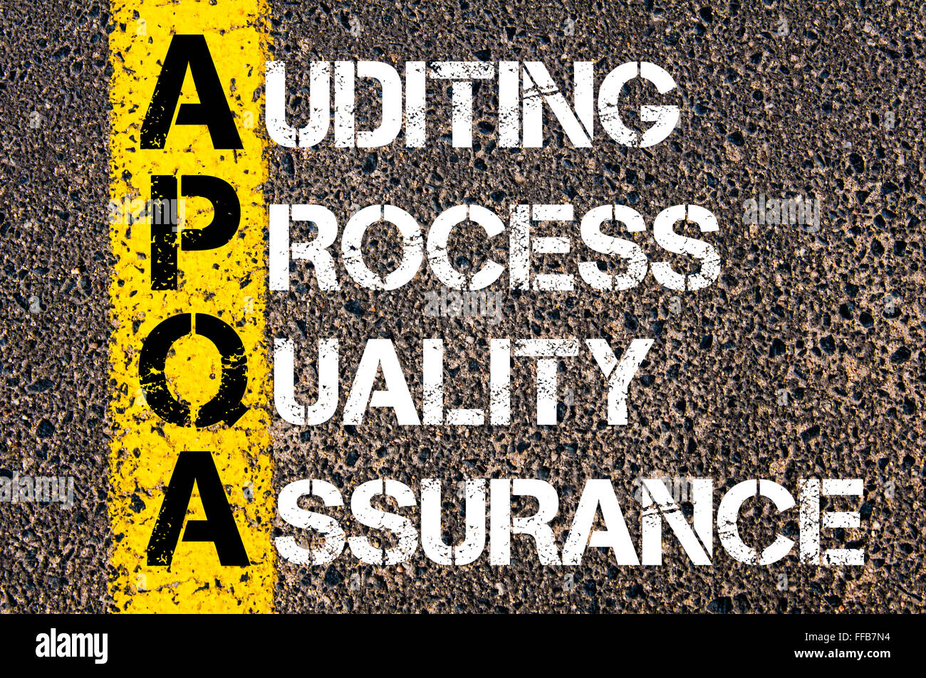 Concept image of Business Acronym APQA Auditing Process Quality ...
