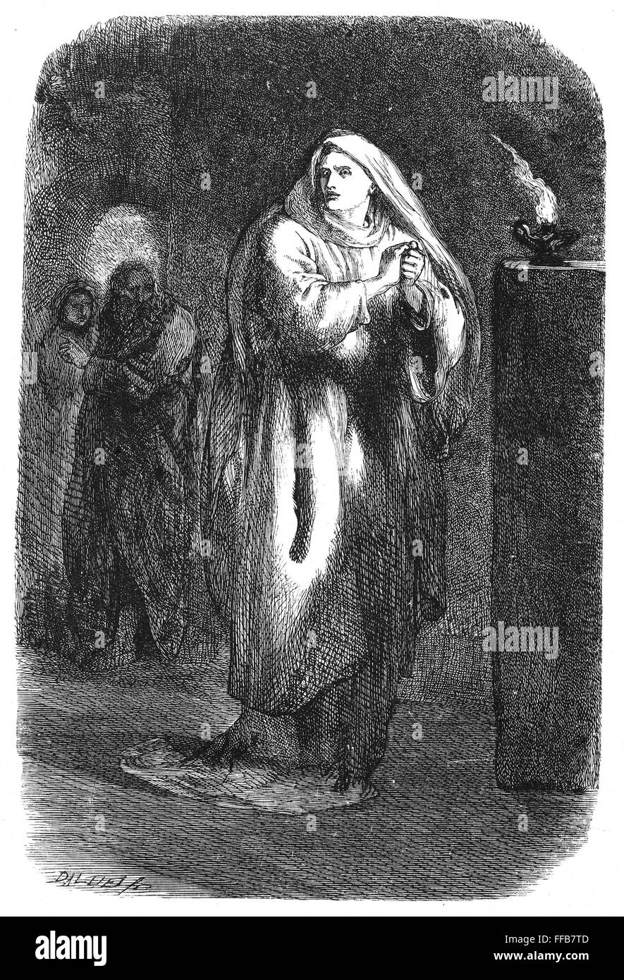 SHAKESPEARE: MACBETH. /nBy William Shakespeare./nLady Macbeth in Act V ...