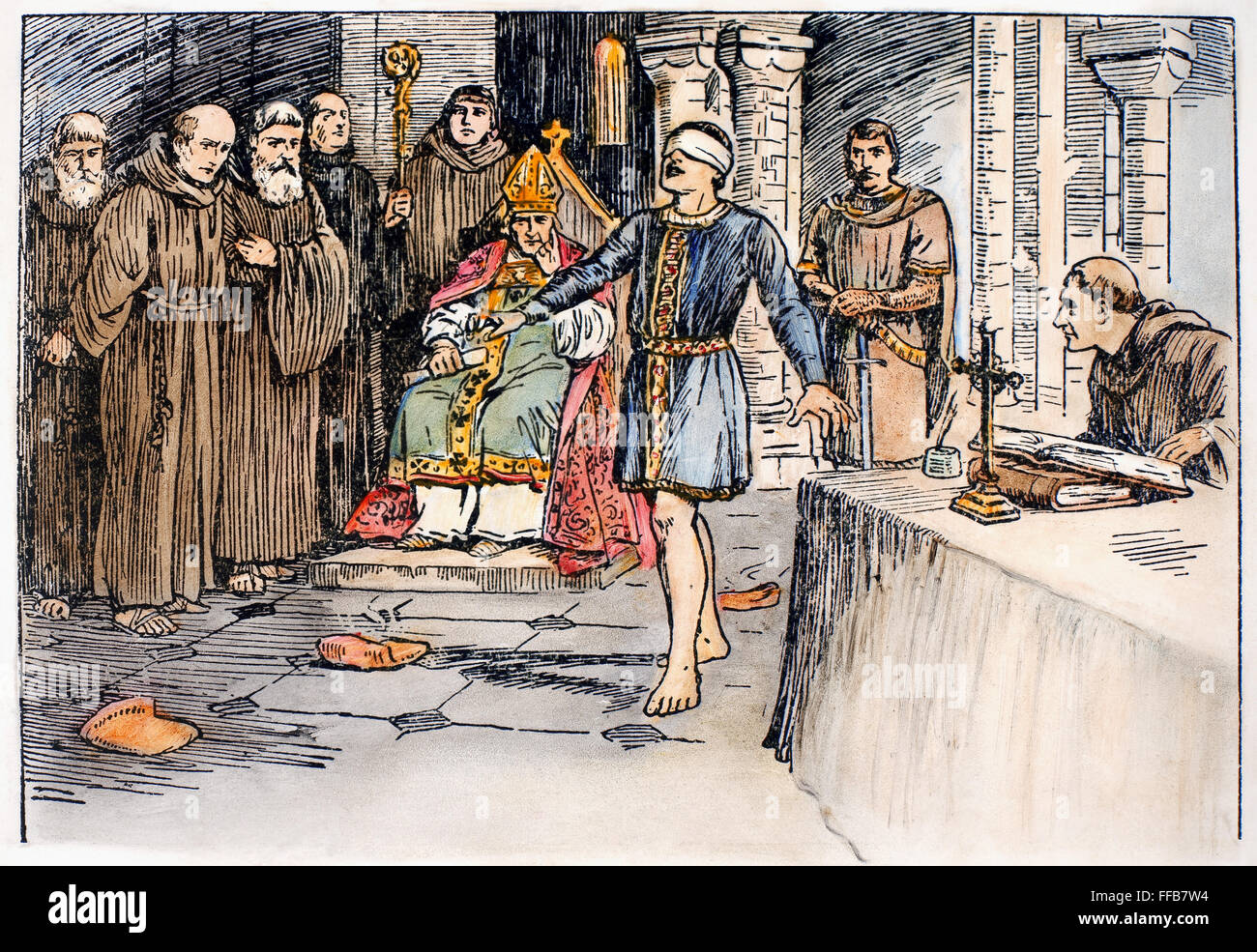 TRIAL BY ORDEAL. /nA trial by ordeal in 11th century England. Line ...