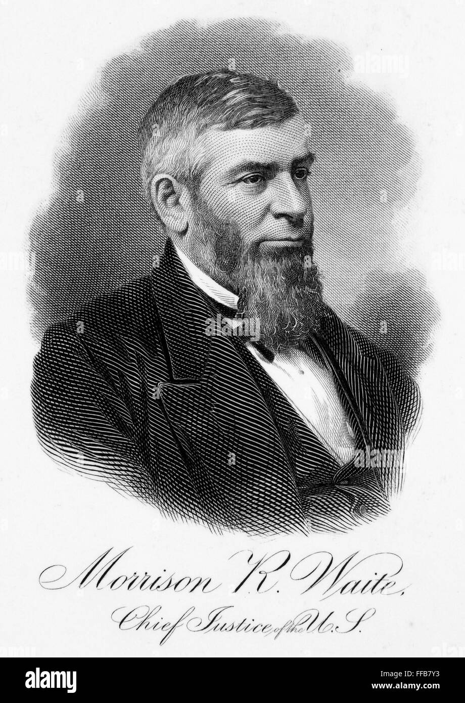 MORRISON R. WAITE (1816-1888). /nMorrison Remick Waite. Chief Justice ...