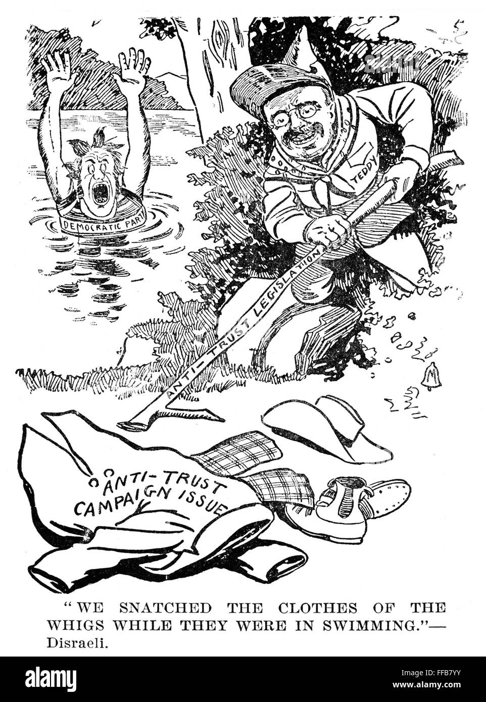 ROOSEVELT CARTOON, 1902. /nCartoon, c1902, from the Brooklyn 'Eagle ...