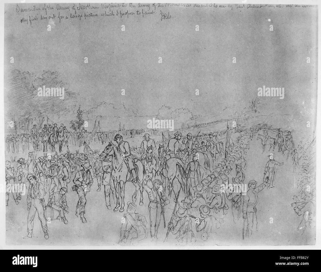 CIVIL WAR: APPOMATTOX, 1865. /nThe formal surrender of the Army of ...