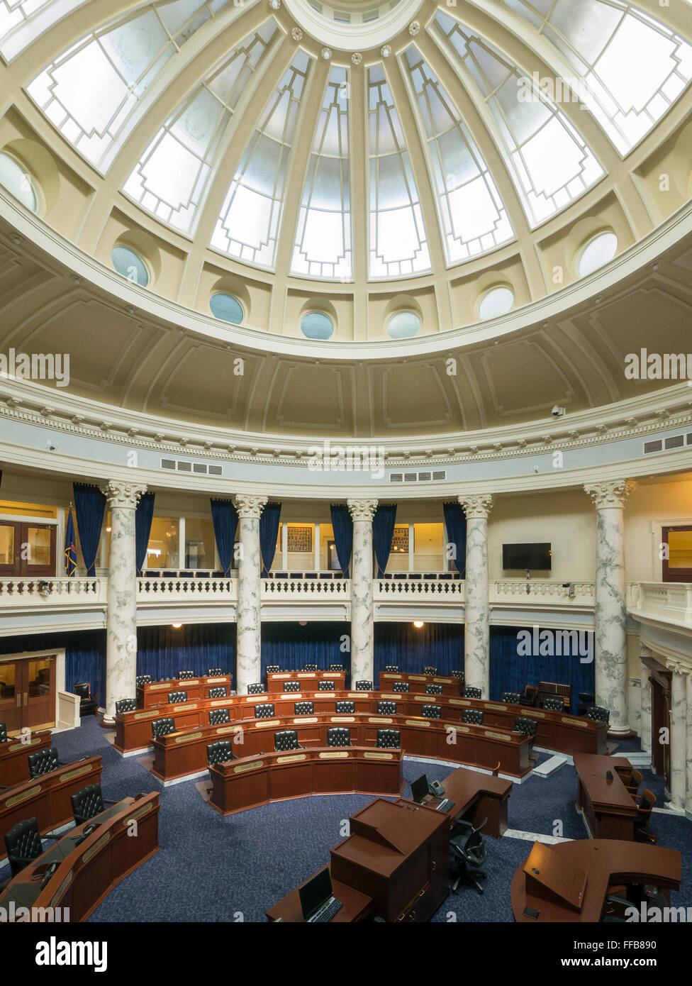 House chambers, Idaho State Capitol building, Boise, Idaho Stock Photo ...