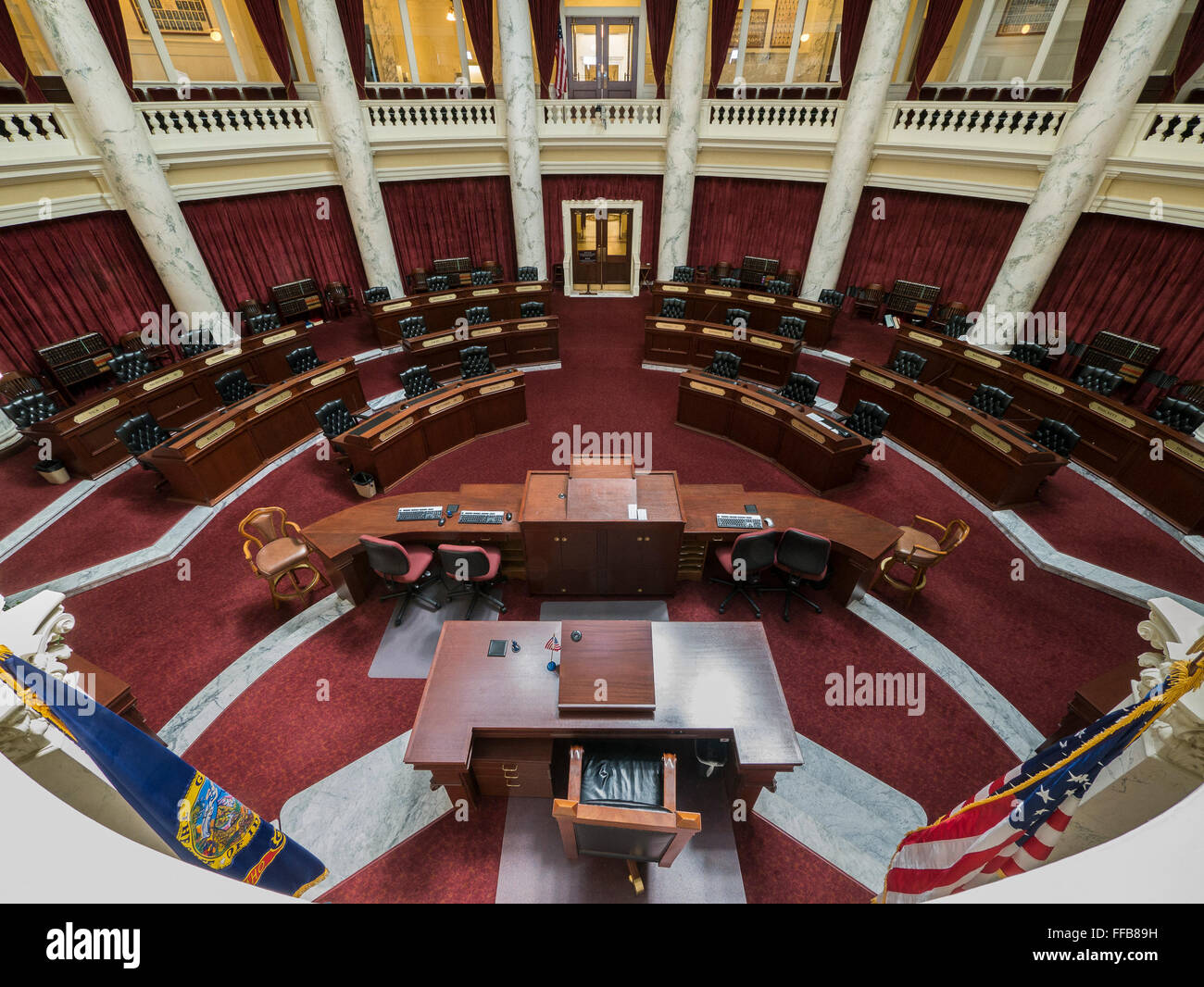 Senate chambers, Idaho State Capitol building, Boise, Idaho Stock Photo ...