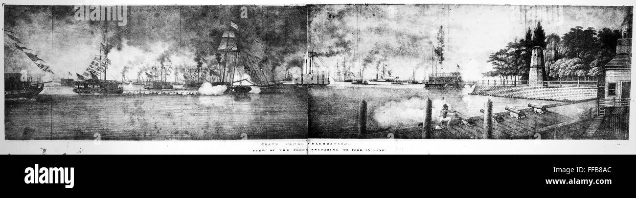 Erie canal grand opening 1825 hi-res stock photography and images - Alamy