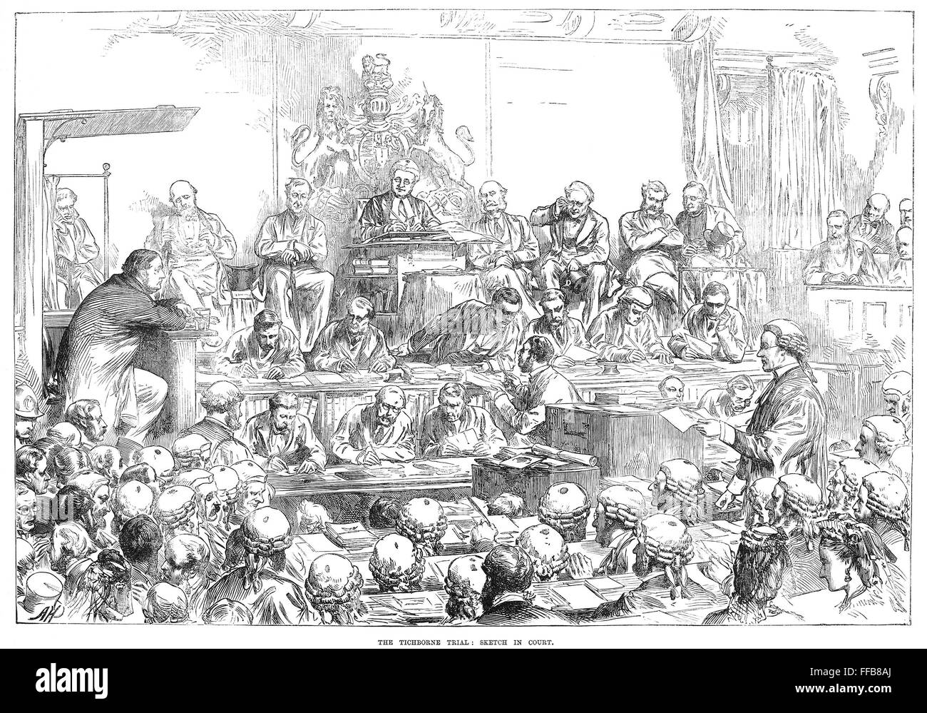 TICHBORNE TRIAL, 1871. /nThe trial in England of Sir Roger Tichborne ...