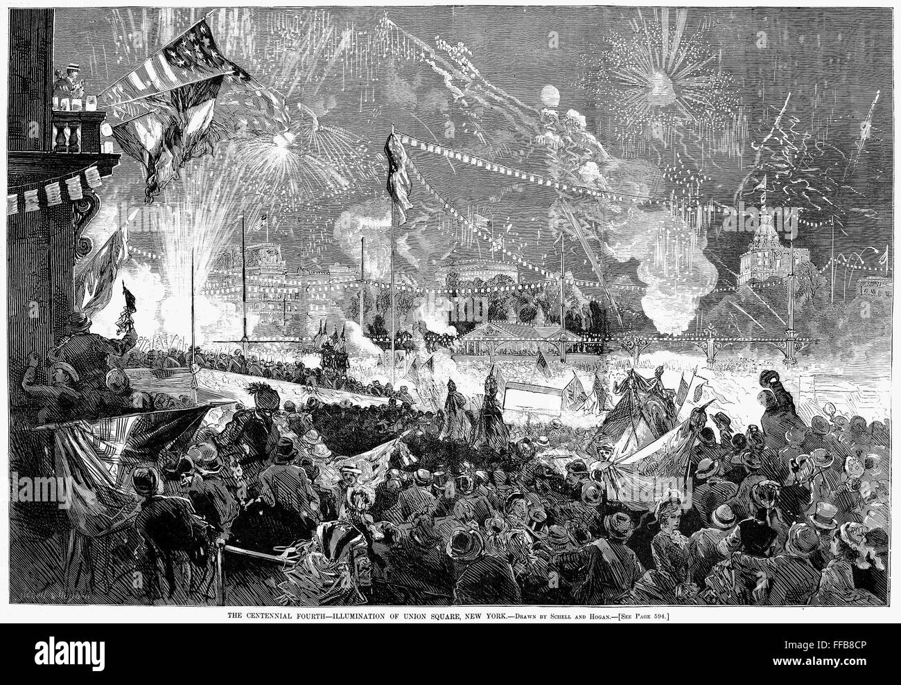 FOURTH OF JULY, 1876. /nCelebrating the Centennial Fourth in the ...