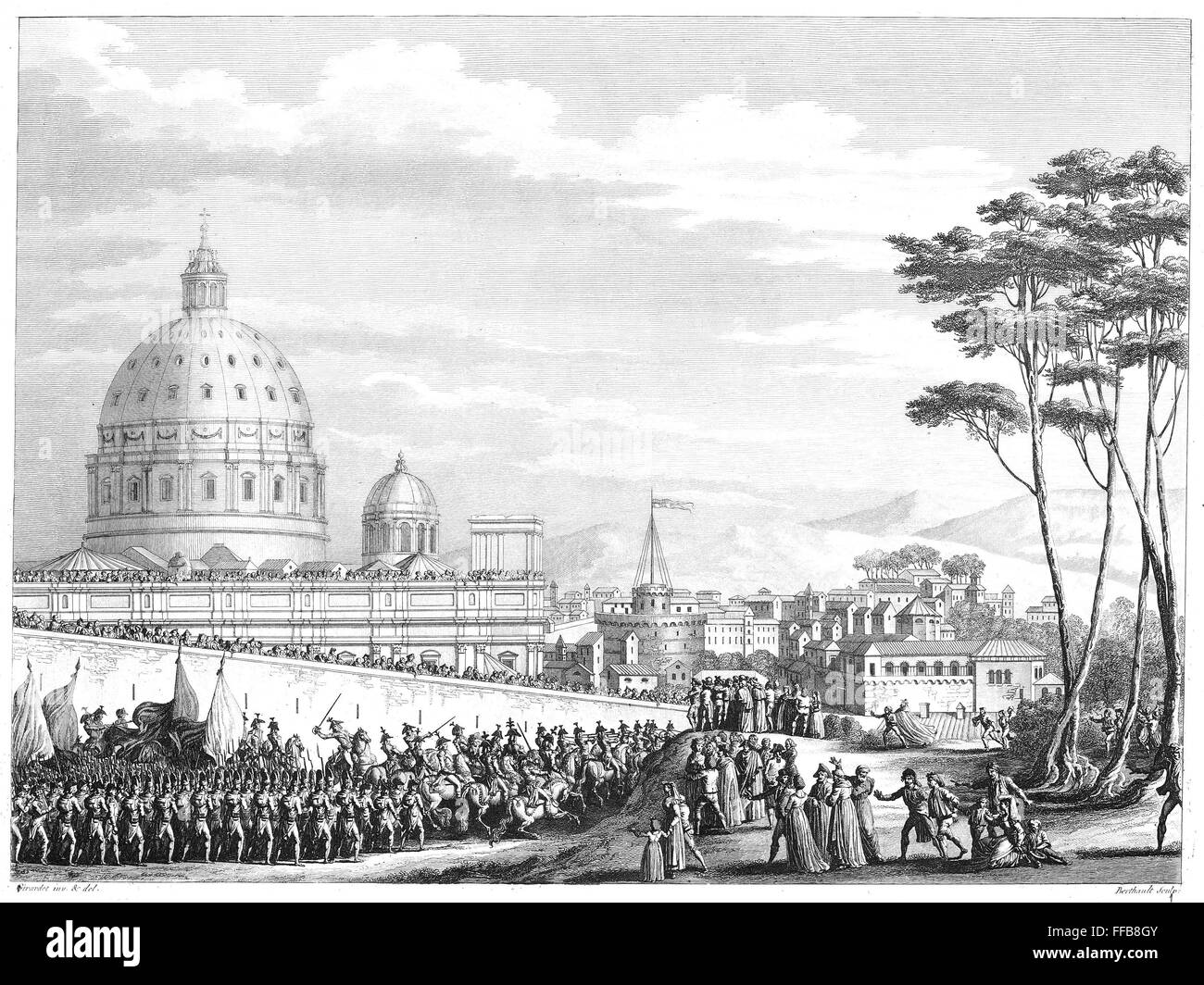 FRENCH ENTER ROME, 1798. /nA French army, led by General Louis ...