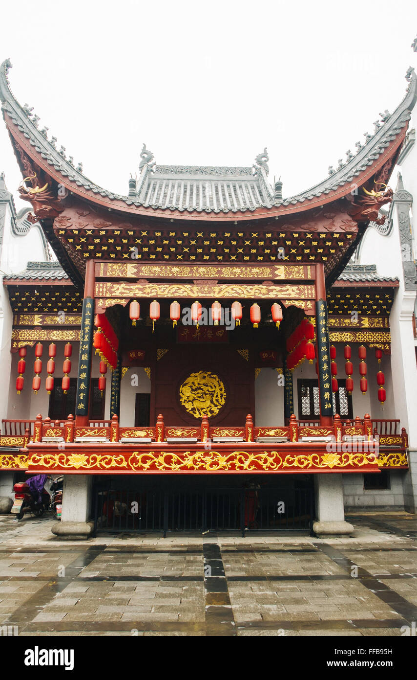 A traditional Chinese stage in Changsha city Stock Photo - Alamy