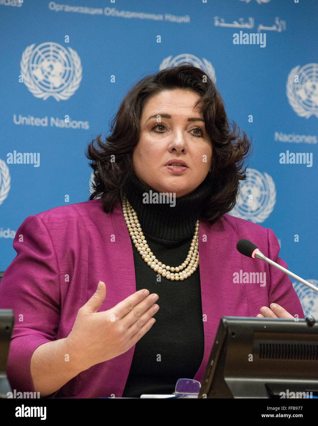 Helena Dalli speaks with the press. Following a high-level forum ...