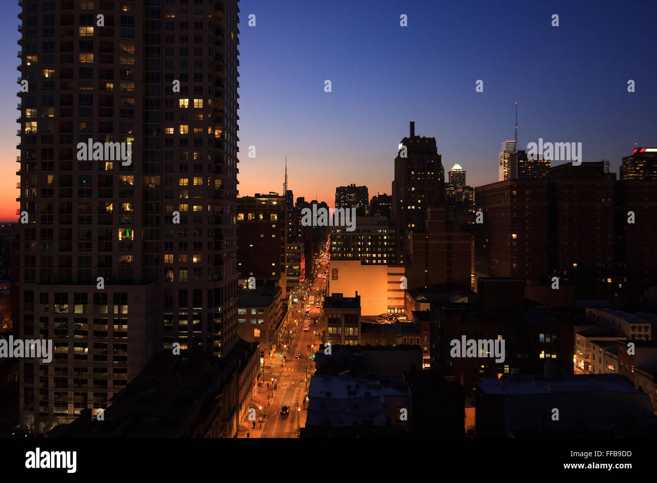 Philadelphia sunset hi-res stock photography and images - Alamy