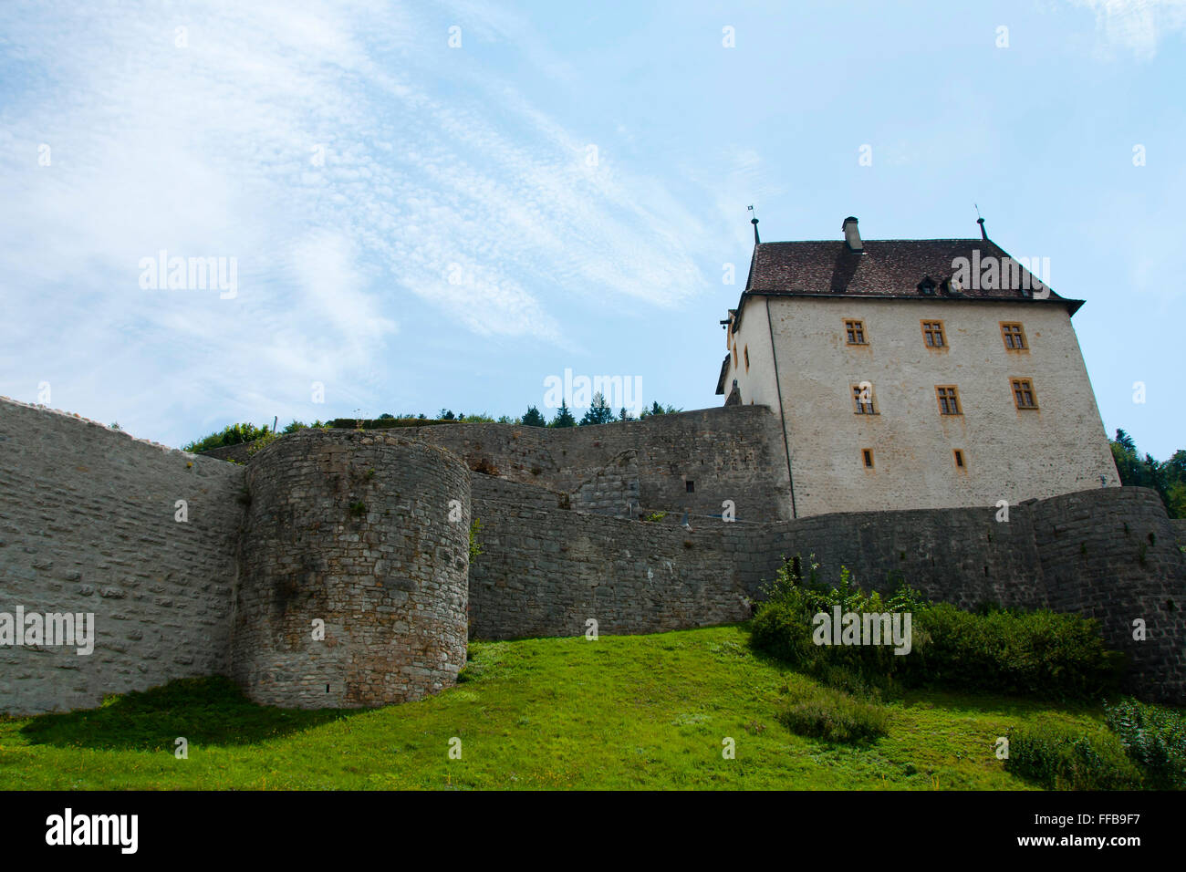 Valangin Castle - Neuchatel - Switzerland Stock Photo - Alamy
