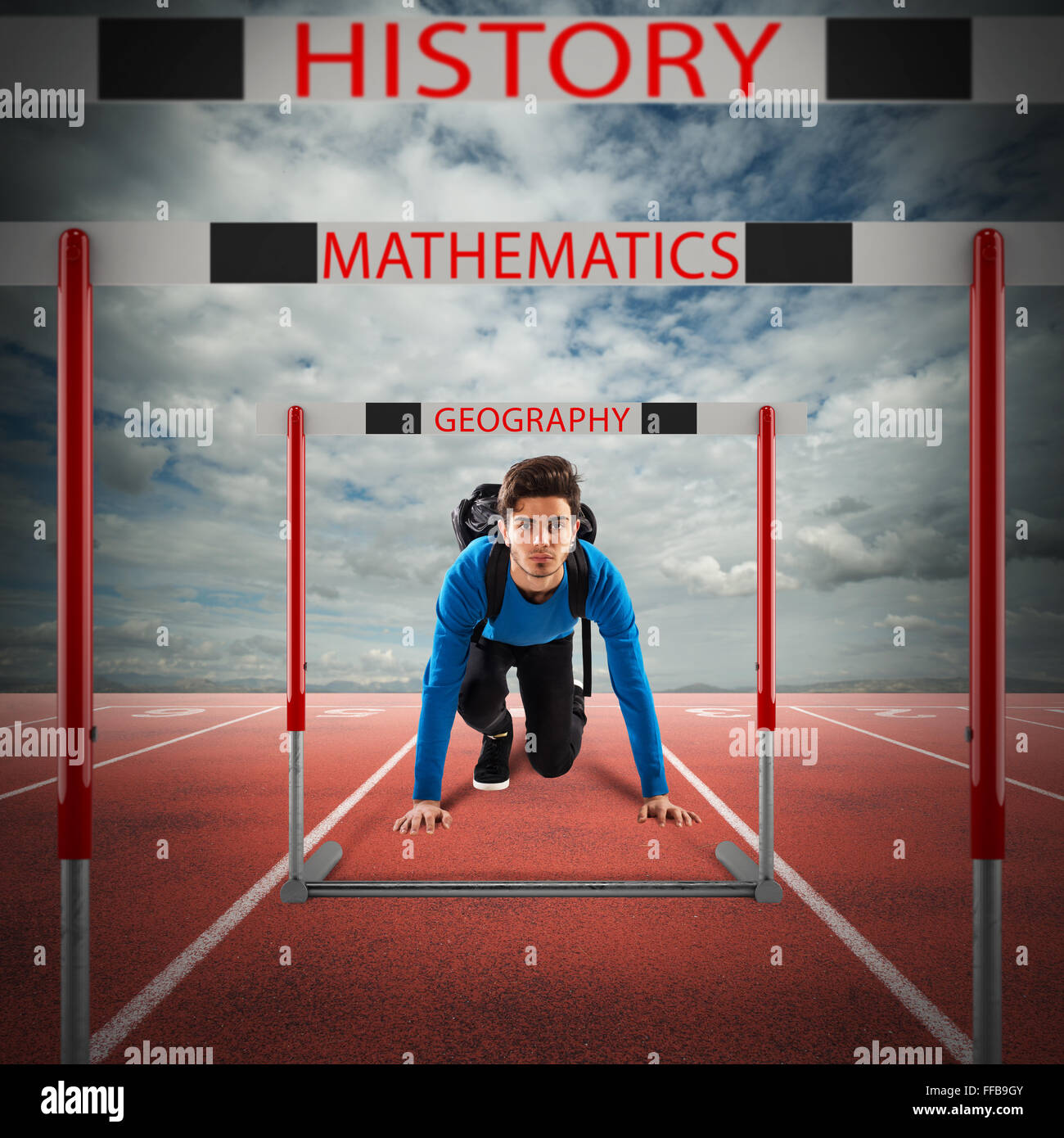 School subjects goals Stock Photo - Alamy