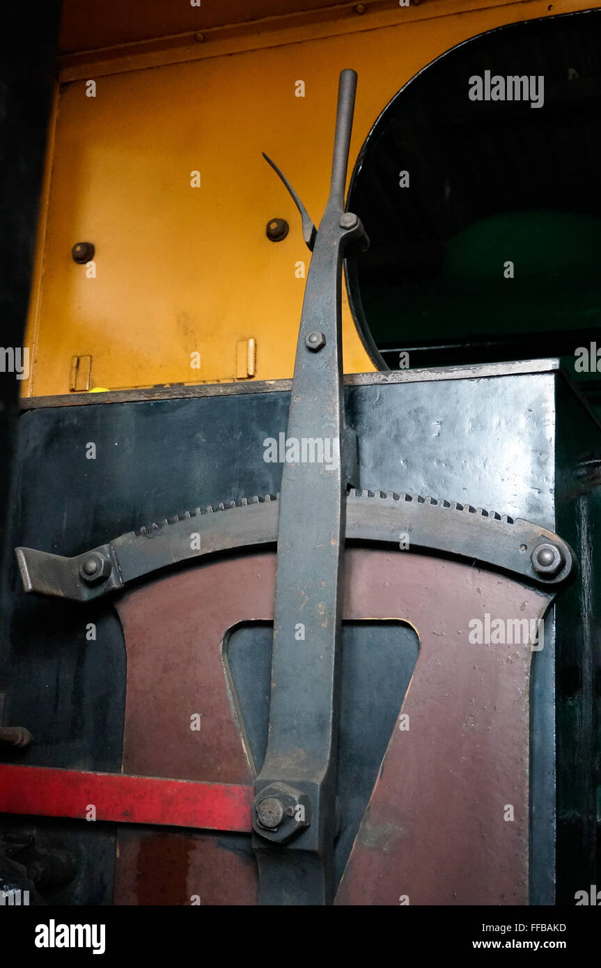 The brake of an old steam train Stock Photo - Alamy