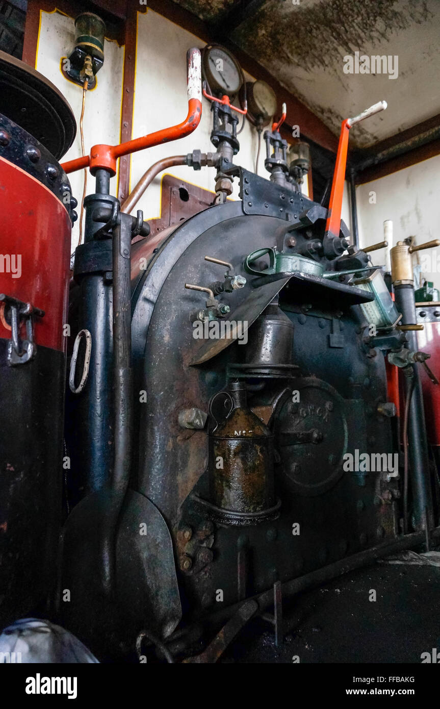 Close-up of an old steam engine Stock Photo - Alamy