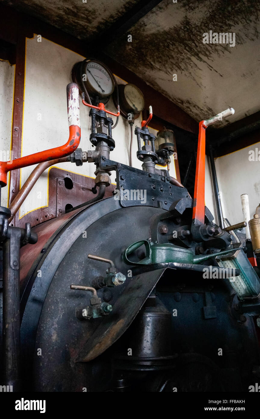 Close-up of an old steam engine Stock Photo - Alamy
