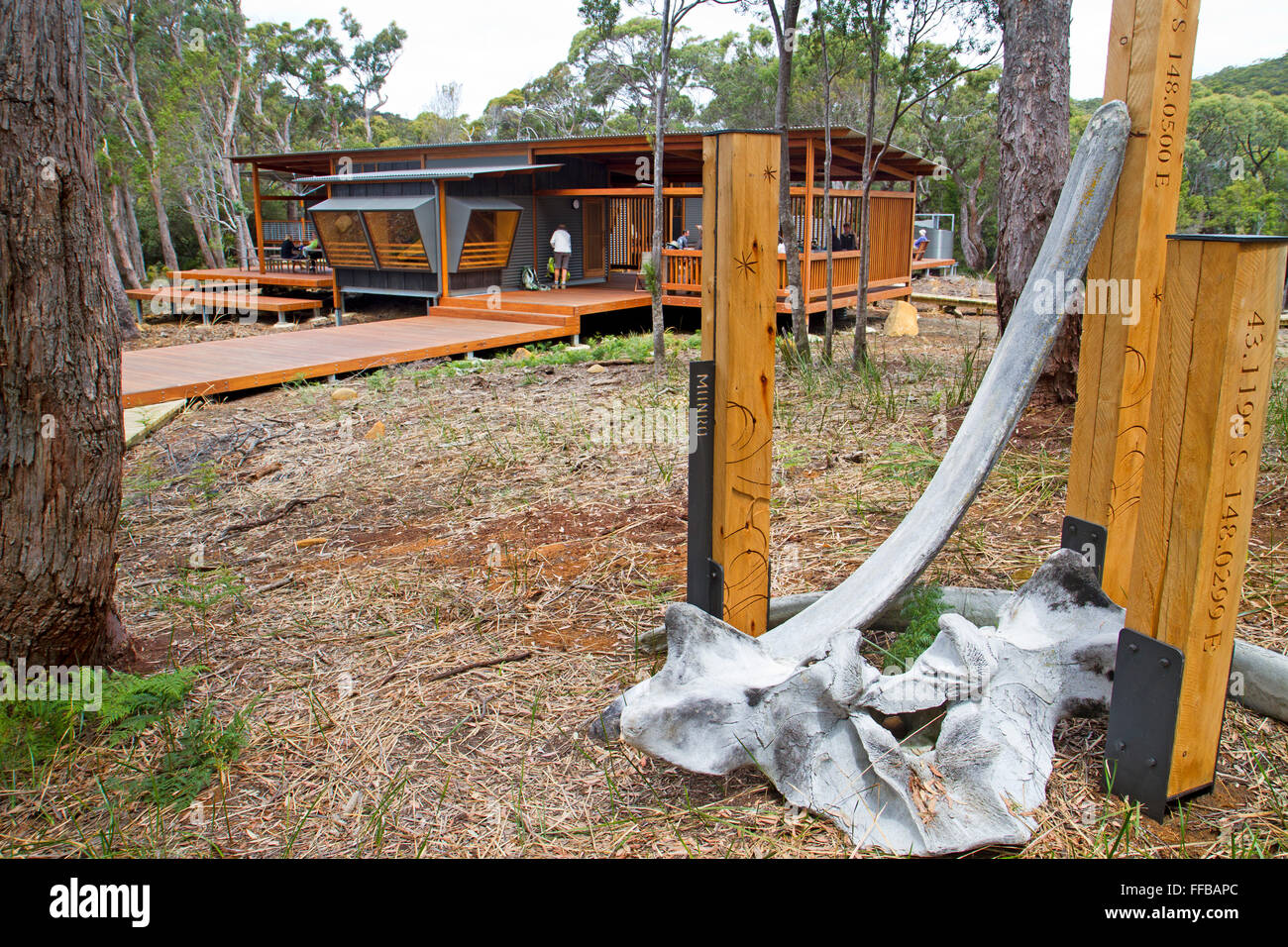 Munro hut on the Three Capes Track Stock Photo - Alamy