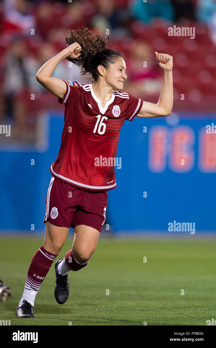 Frisco, Texas, USA. 10th Feb, 2016. Mexico forward Desiree Monsivais ...