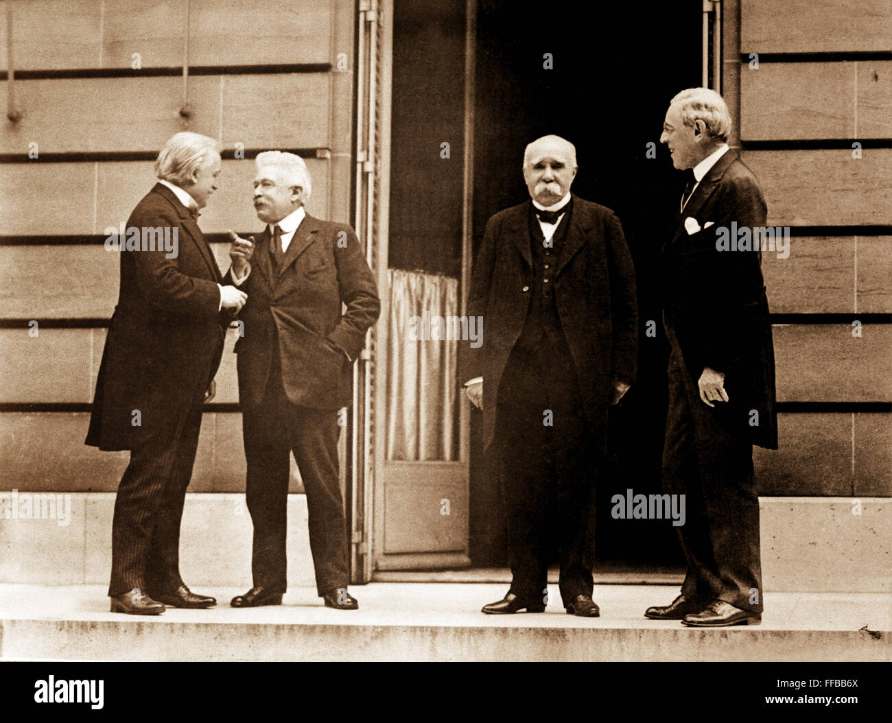 Council of Four of the Peace Conference. Mr. Lloyd George; Signor ...
