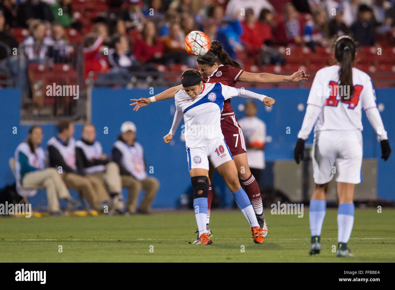Frisco, Texas, USA. 10th Feb, 2016. Puerto Rico midfielder Laura Suarez ...