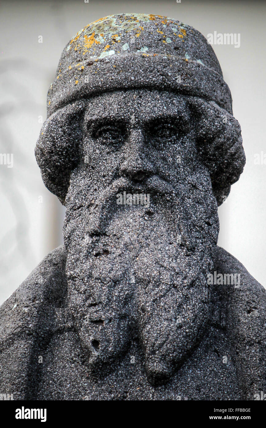 Mainz, Germany. 11th Feb, 2016. An old bust of Johannes Gutenberg ...