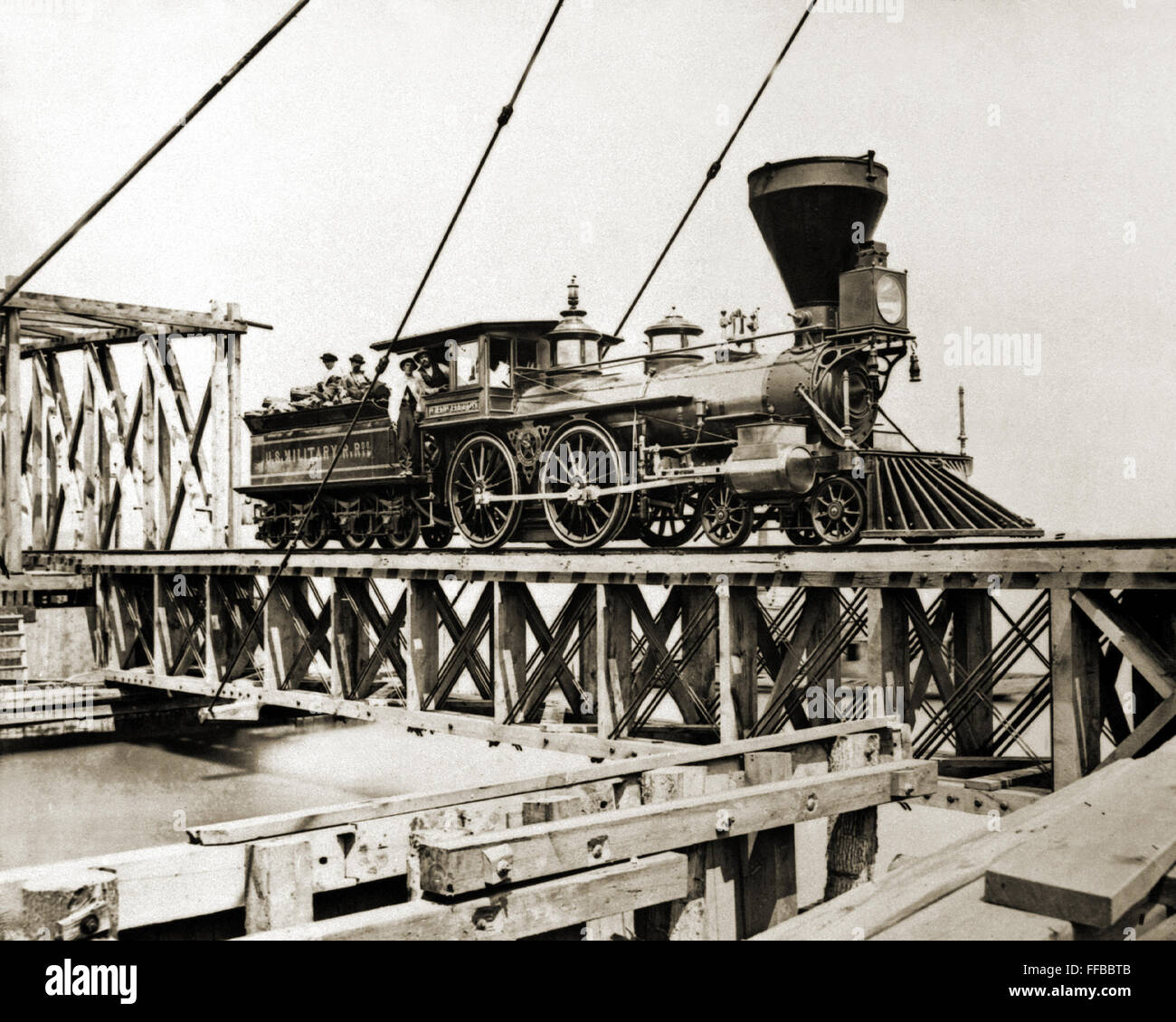 U.S. Military Railroad engine "W.H. Whiton" . From the Mathew Brady ...