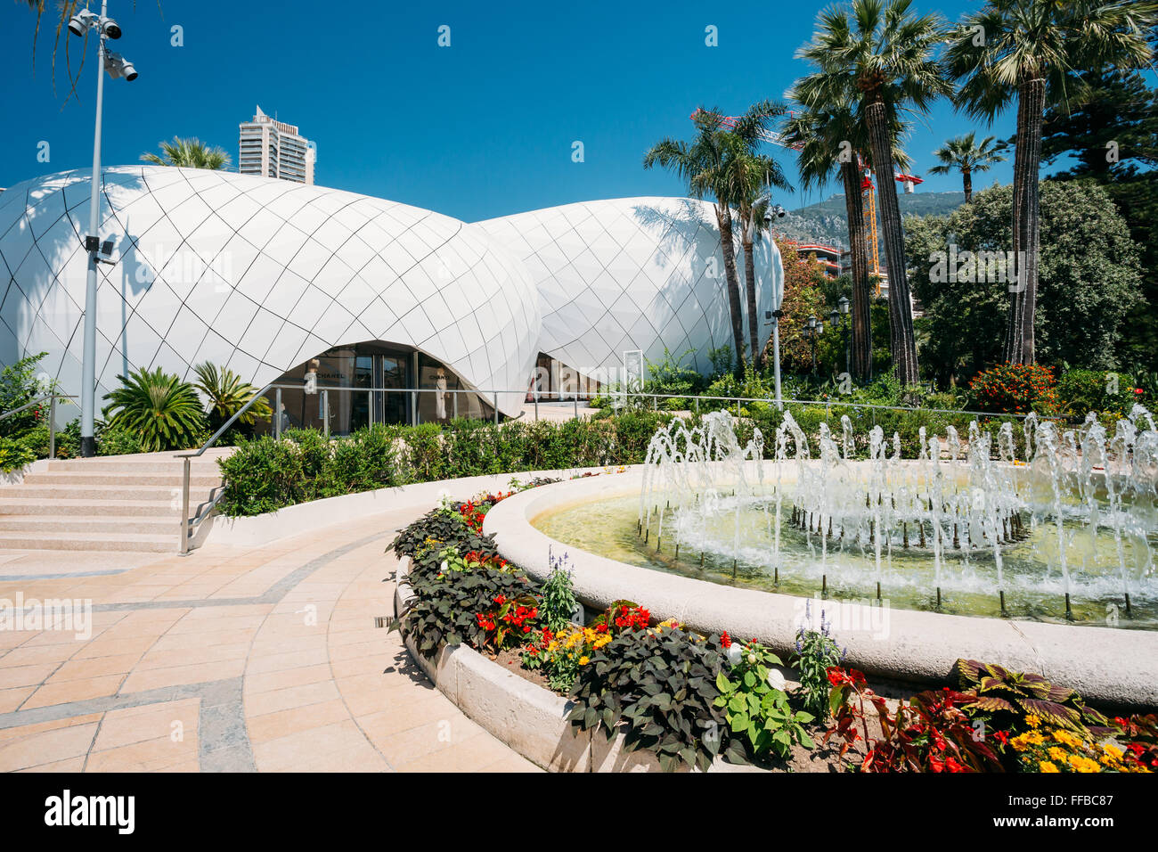 Monte-Carlo, Monaco - June 28, 2015: Monte-Carlo Pavillions. Designed ...