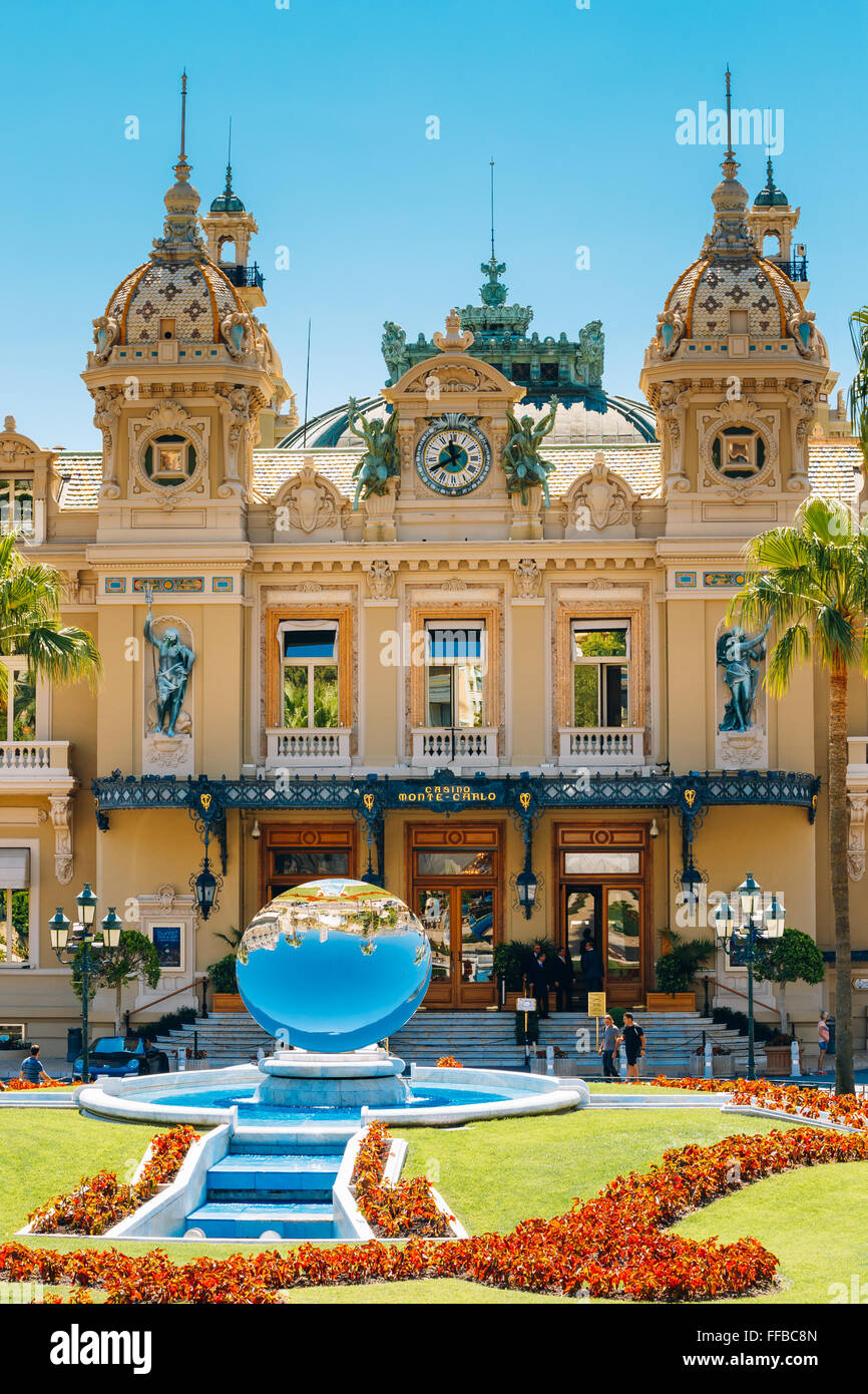 Monte Carlo, Monaco - June 28, 2015: Grand casino in Monte Carlo in ...