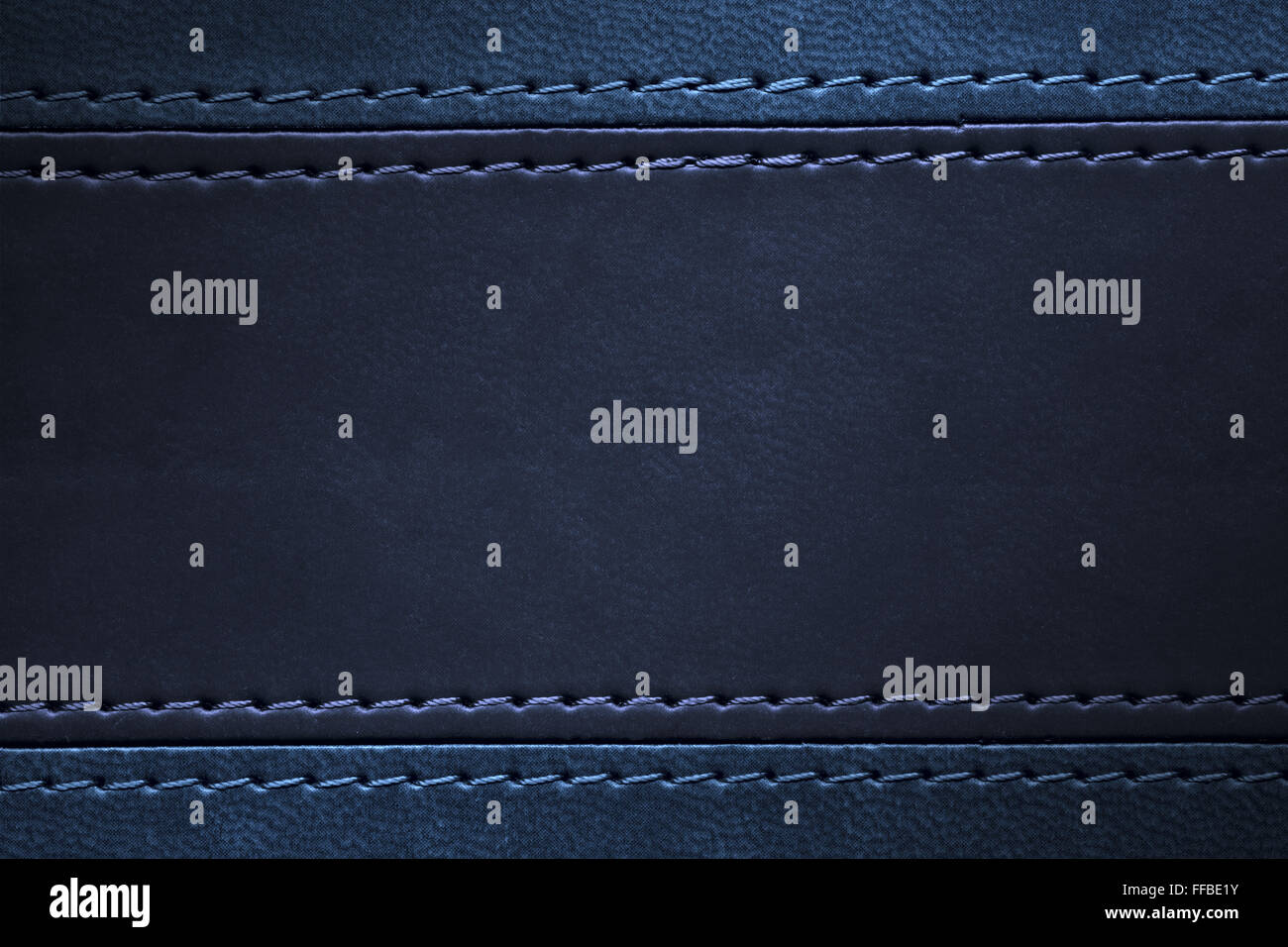 blue and navy blue leather texture with seam at margins Stock Photo - Alamy