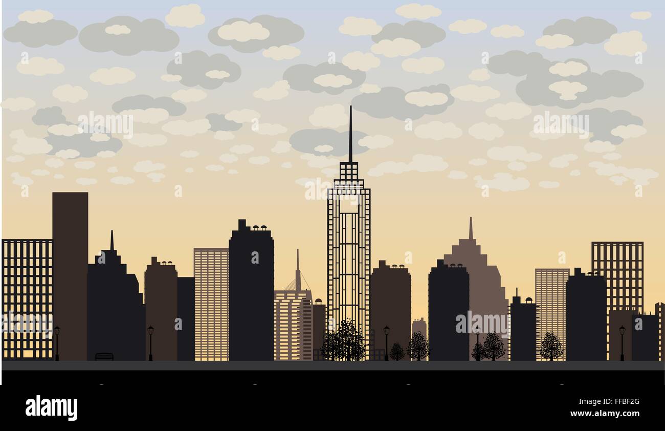 Skyscrapers Vector Vectors High Resolution Stock Photography and Images ...