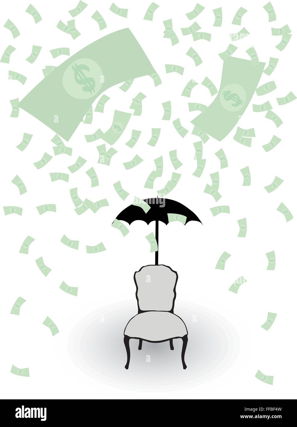 Make it rain money Stock Vector Images - Alamy
