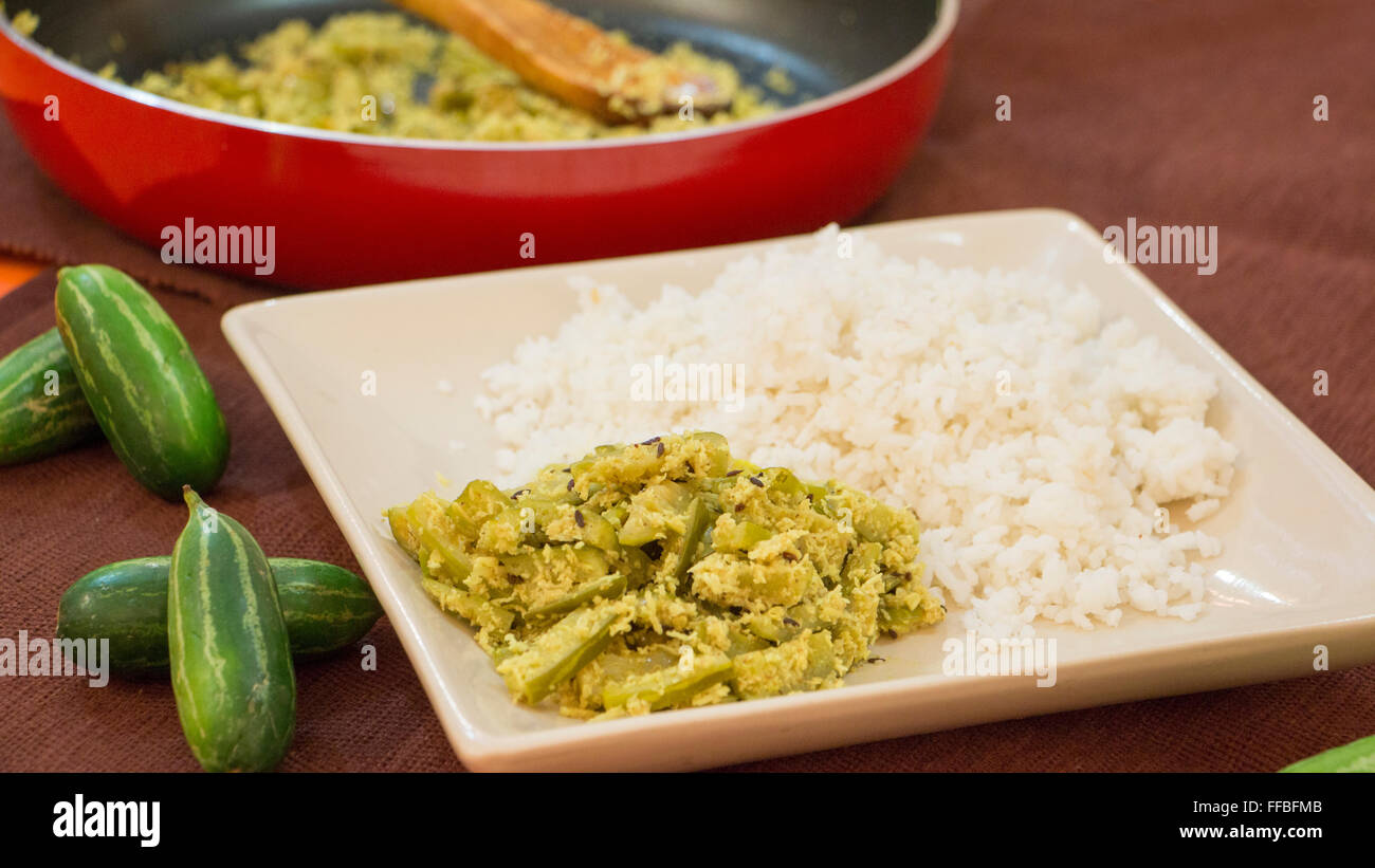 Tendli Bhaji is a side dish which is cooked some spices and coconut and ...