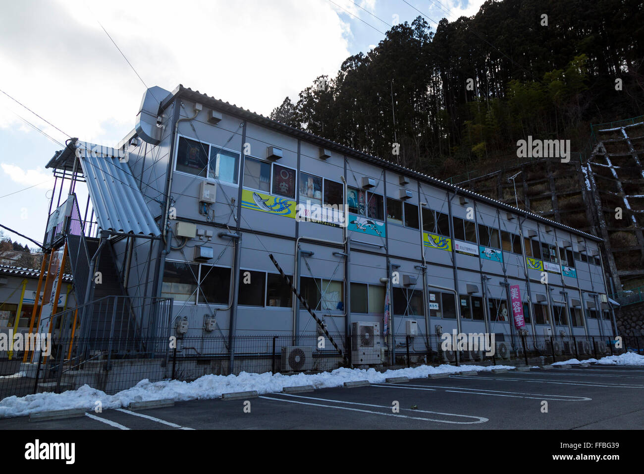 A general view of the Minamicho Purple Market in Kesennuma city on ...
