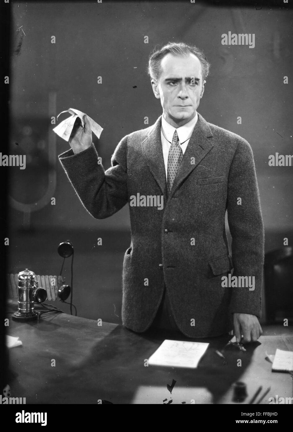 FILM: METROPOLIS, 1927. /nFilm still with Alfred Abel as Joh Frederson ...