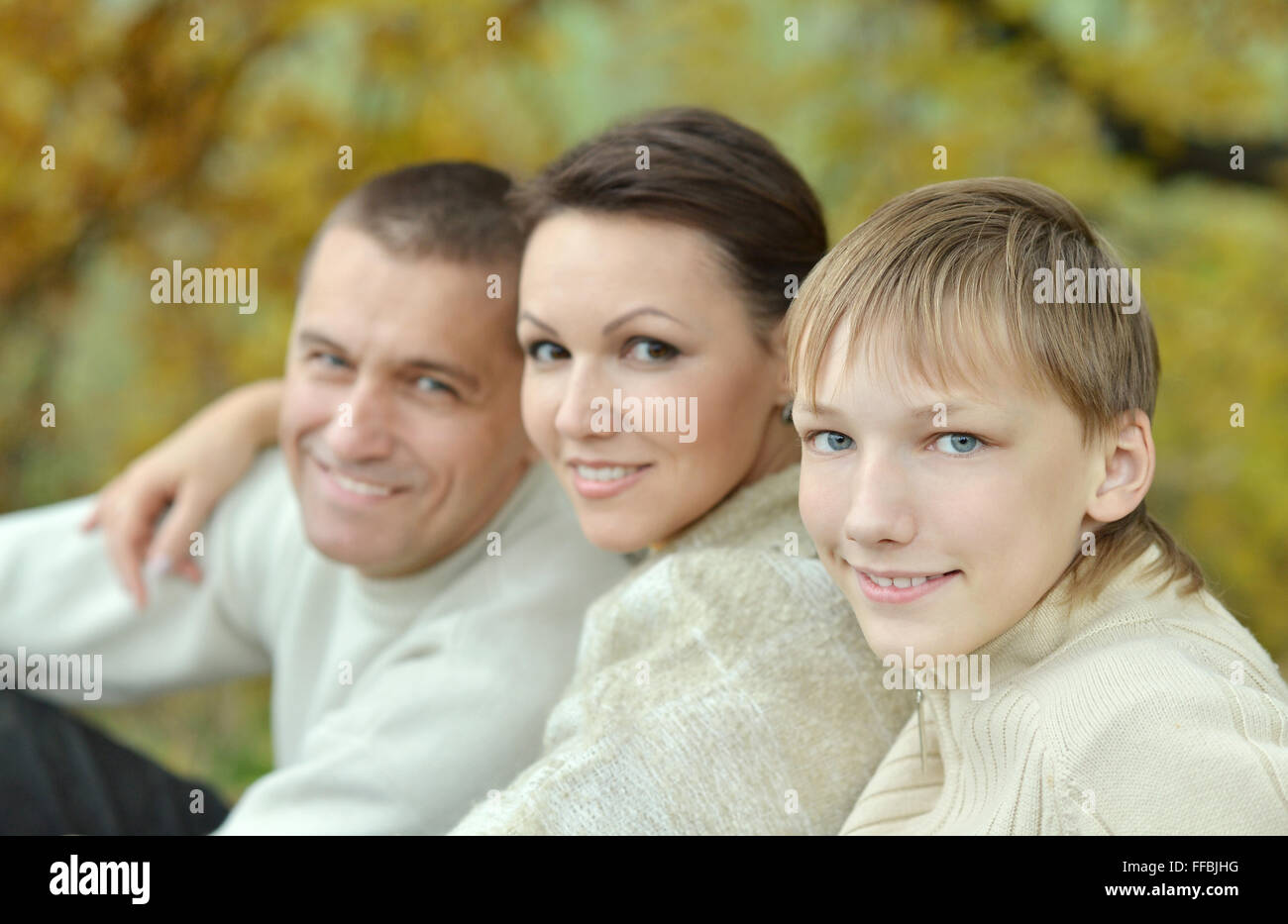 Nice happy family Stock Photo - Alamy