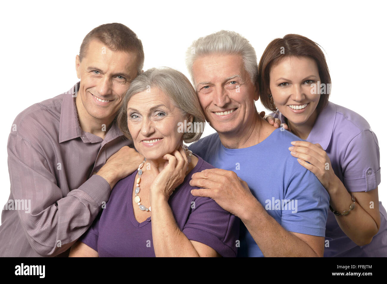 Cute family portrait Stock Photo - Alamy