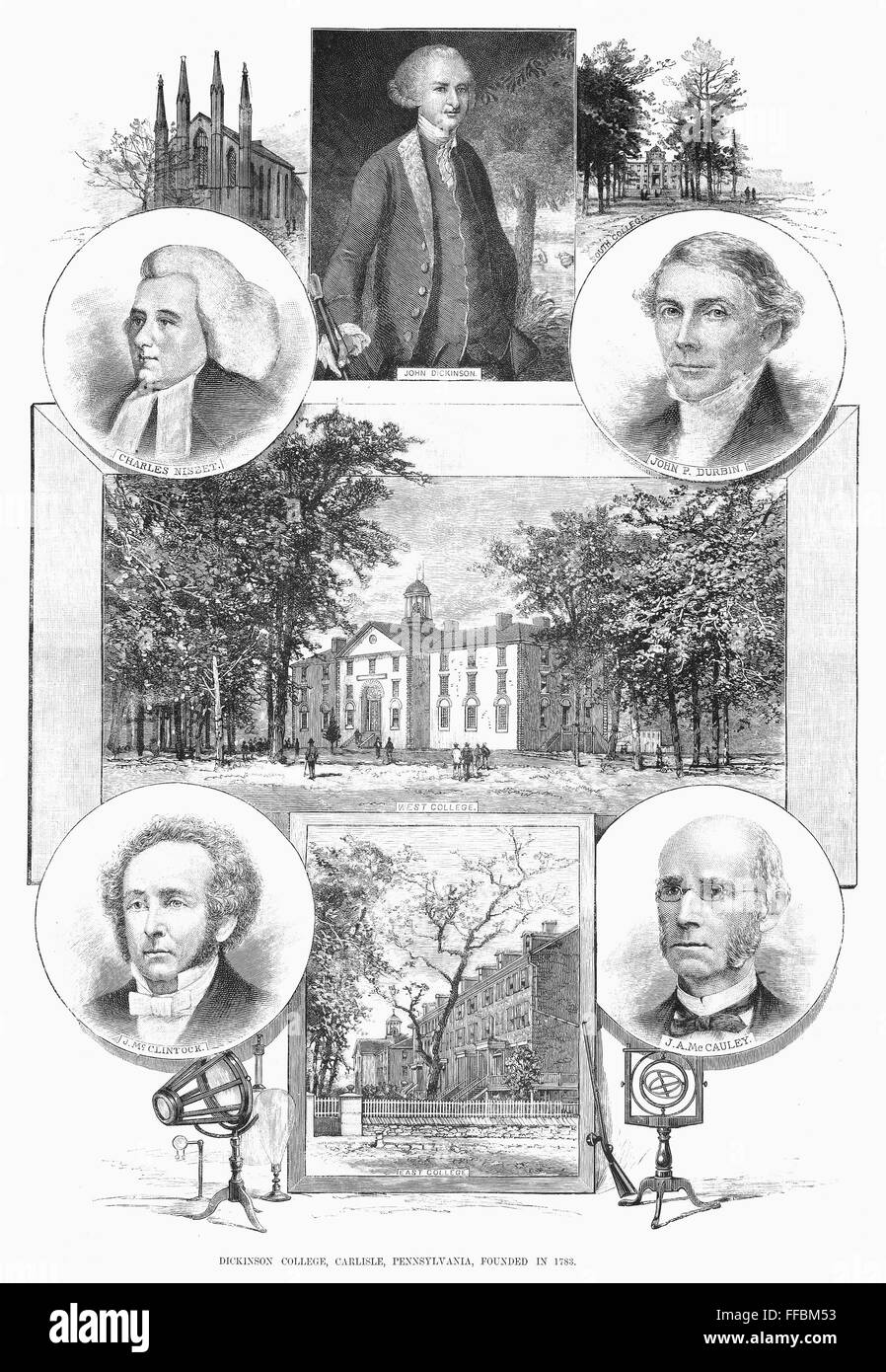 DICKINSON COLLEGE, 1883. /nDickinson College at Carlisle, Pennsylvania ...