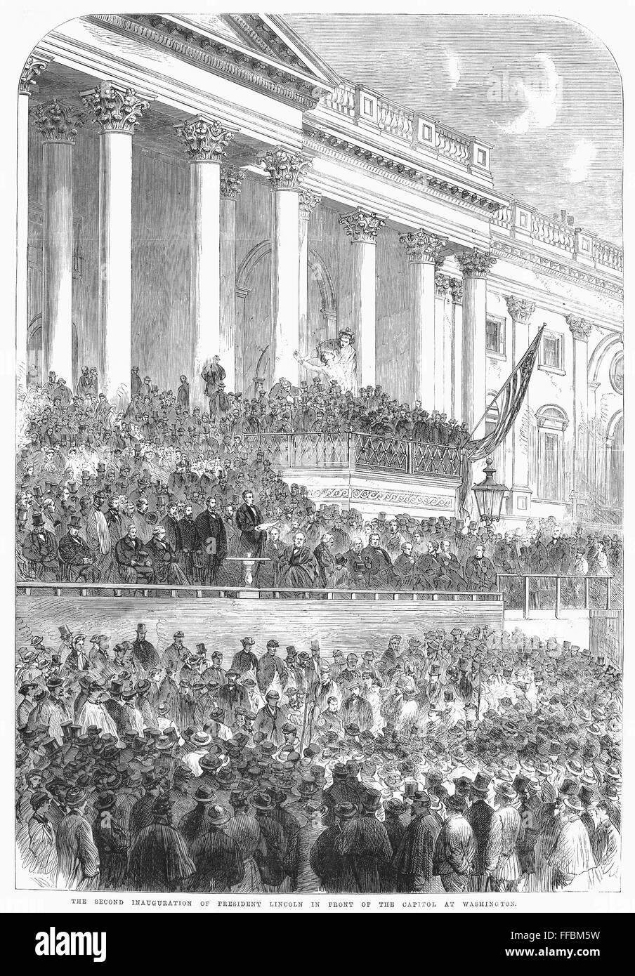 LINCOLN'S INAUGURATION. /nThe Second Inauguration of Abraham Lincoln as ...