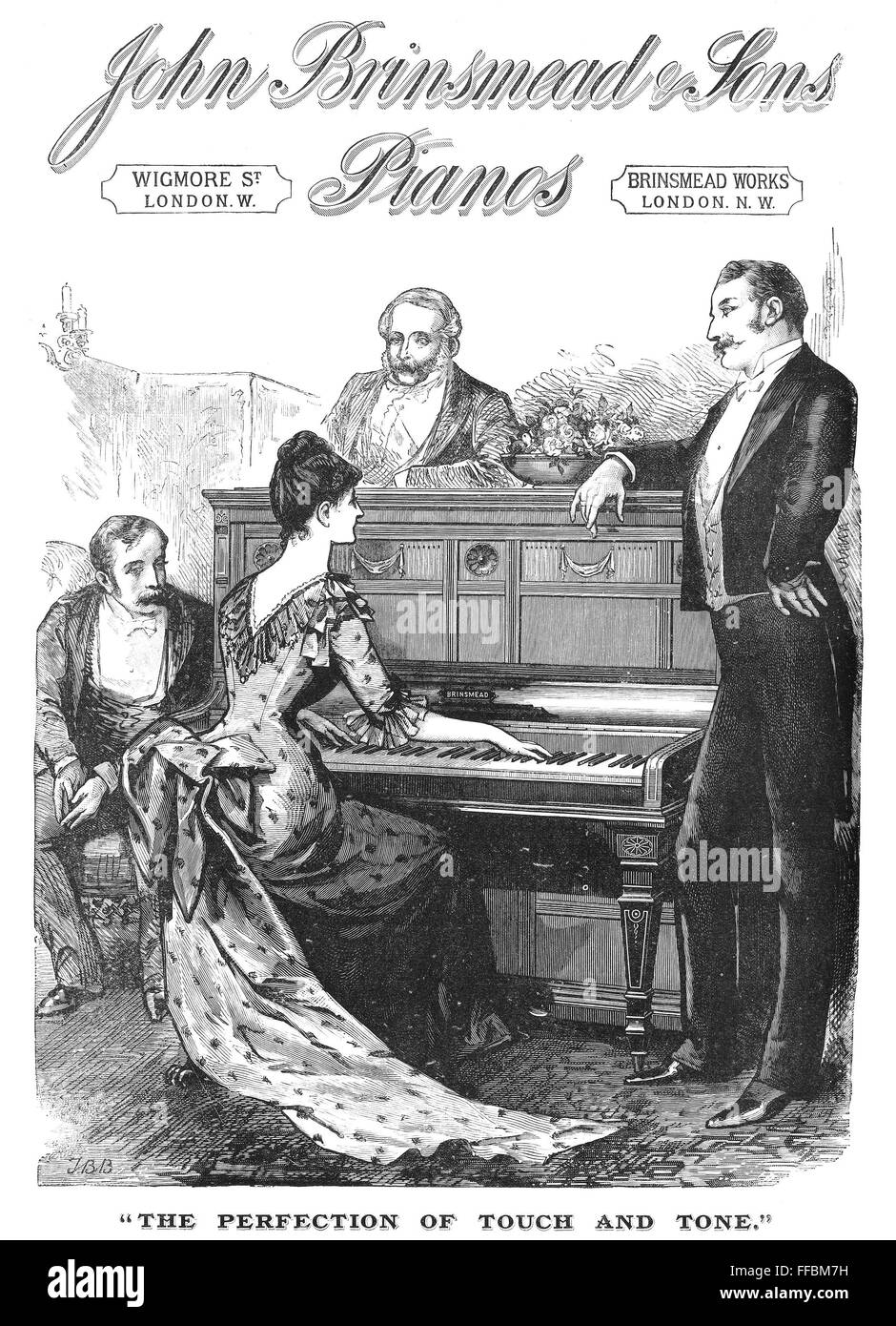 PIANO ADVERTISEMENT, 1888. /nAdvertisement from an English newspaper of ...