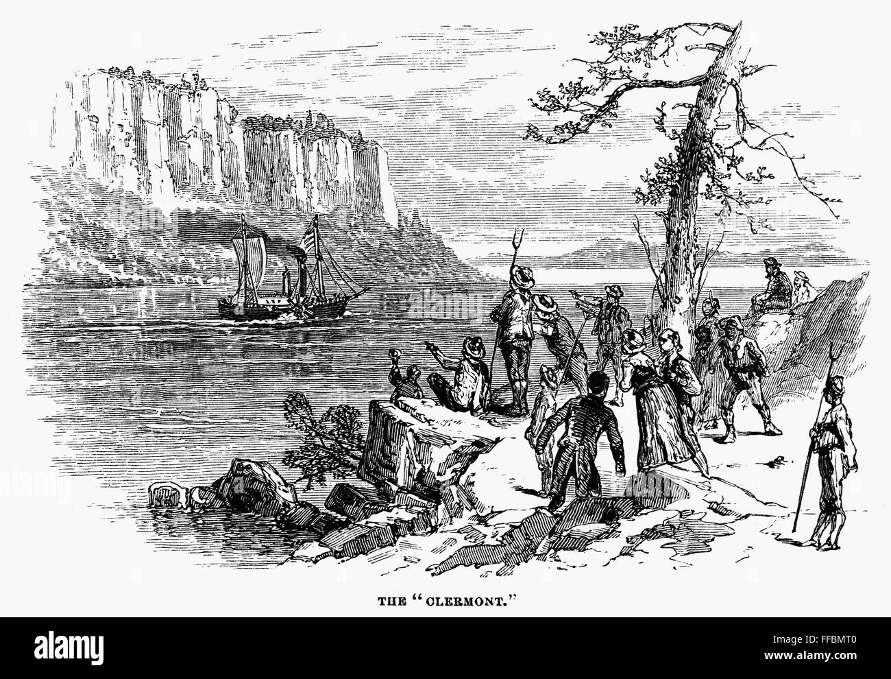 ROBERT FULTON'S CLERMONT. /nRobert Fulton's steamboat 'Clermont ...