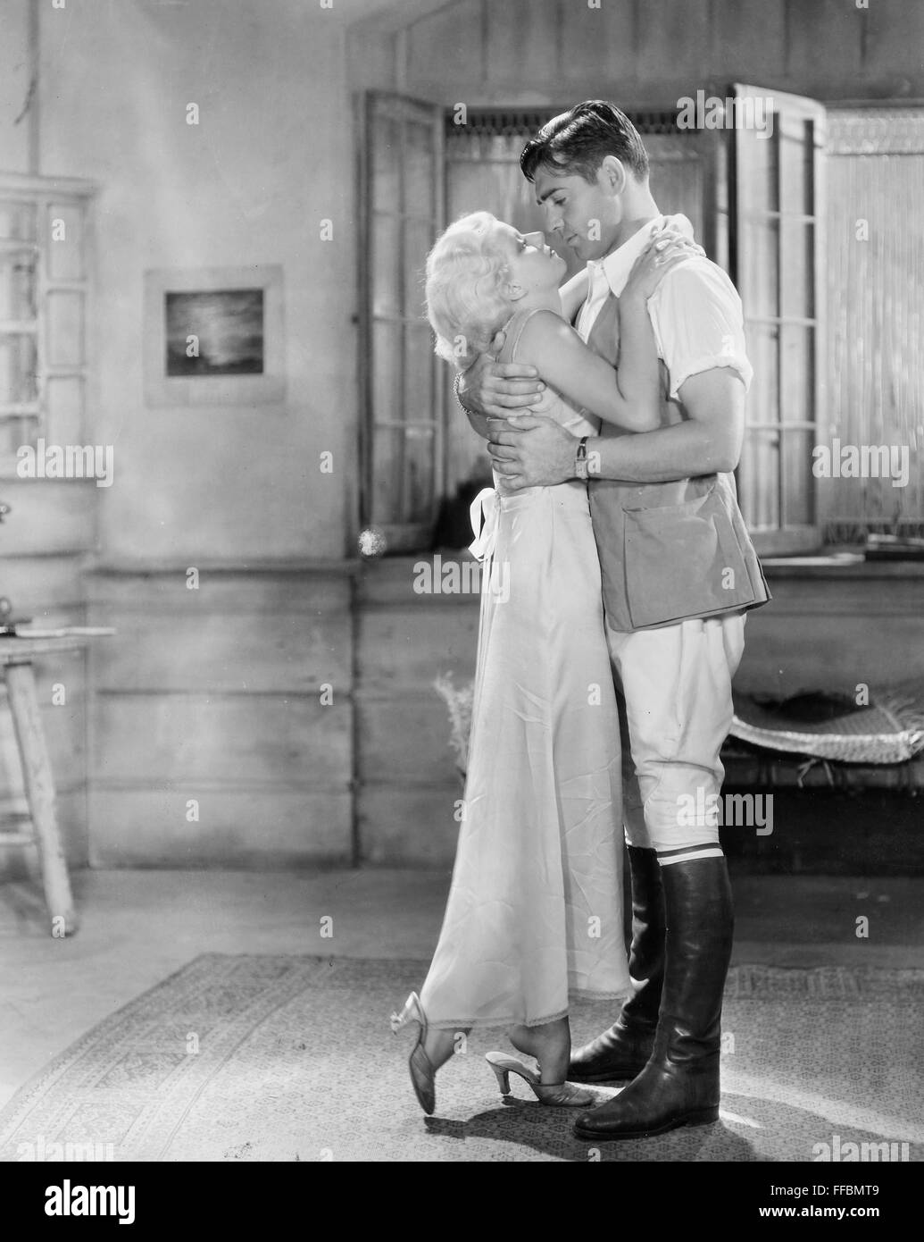RED DUST, 1932. /nClark Gable and Jean Harlow in a scene from the film ...