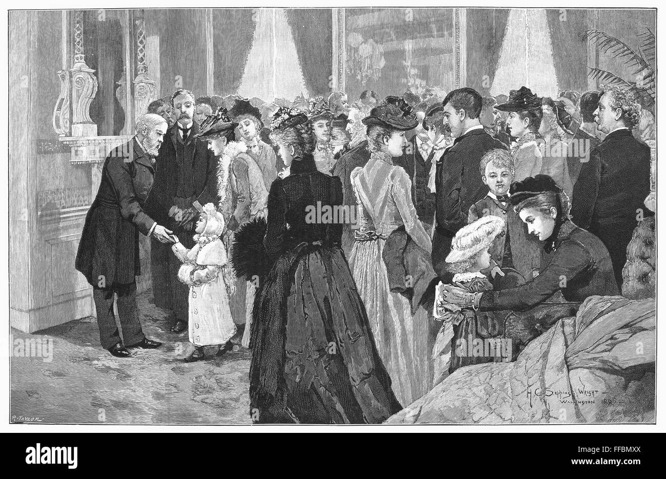 WHITE HOUSE RECEPTION. /nA reception given by President Benjamin ...