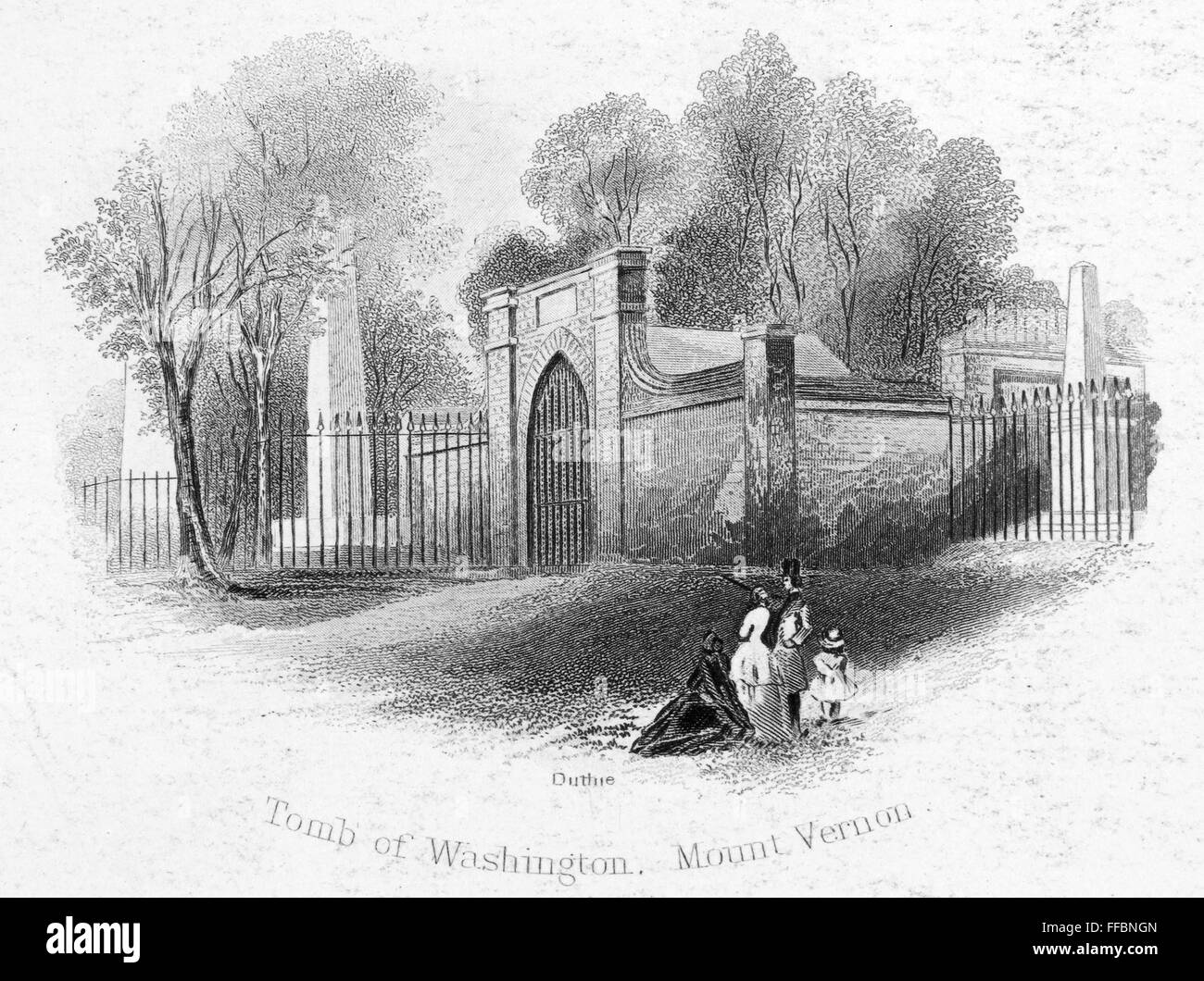 GEORGE WASHINGTON: TOMB. /nThe tomb of George Washington at Mount ...