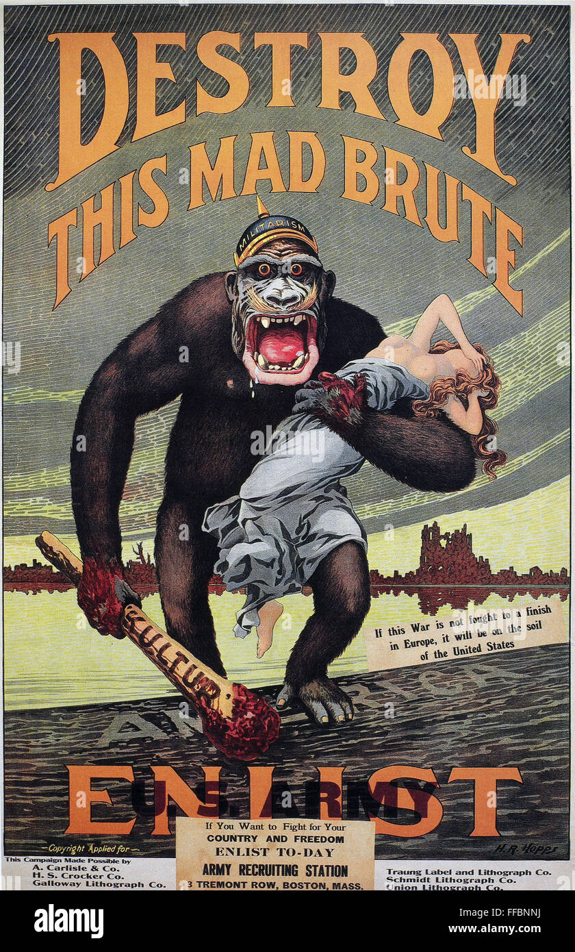World war i recruitment poster army hi-res stock photography and images ...
