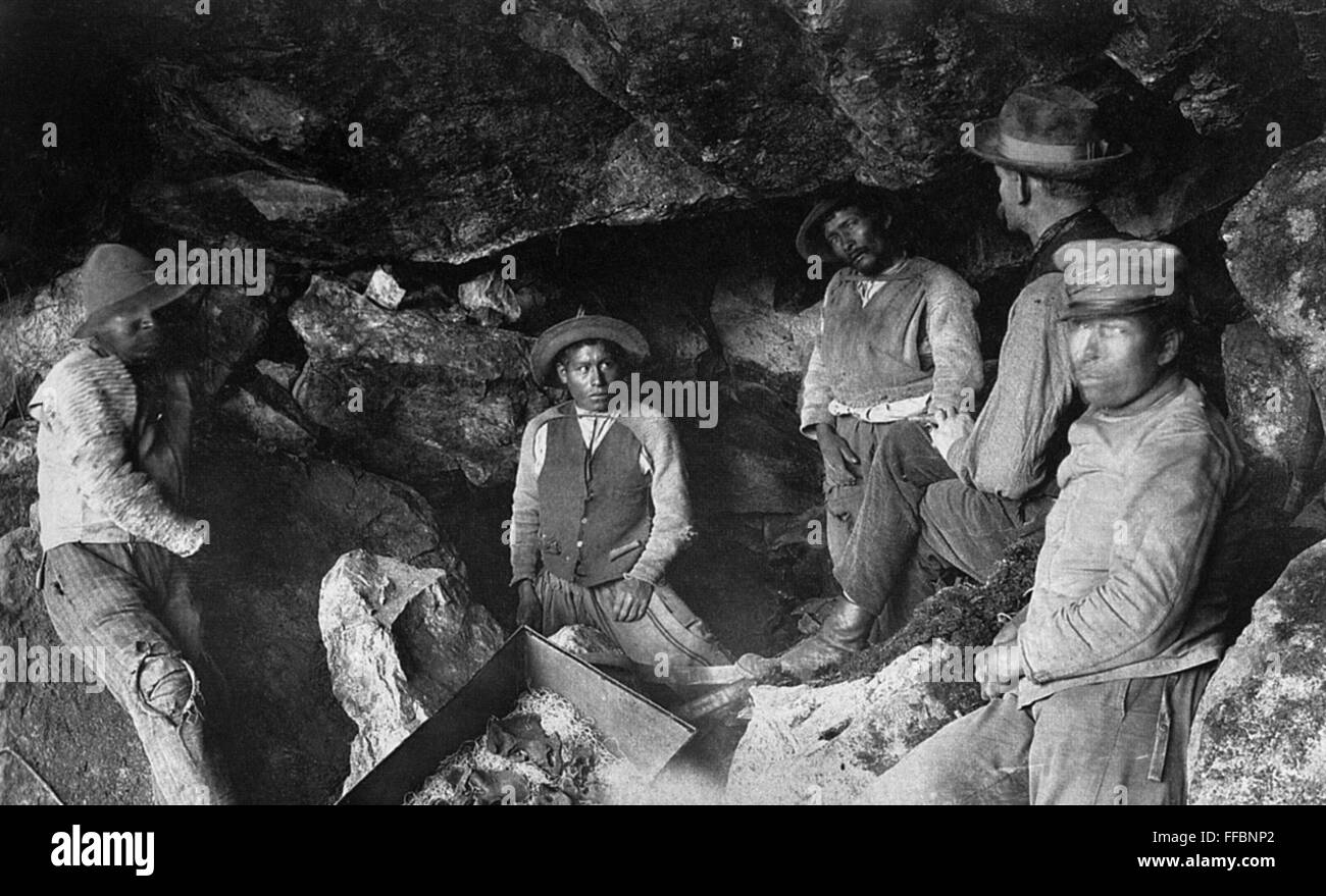 MACHU PICCHU: EXCAVATION. /nFrom right: Lieutenant Tomas Sotomayor, Dr ...