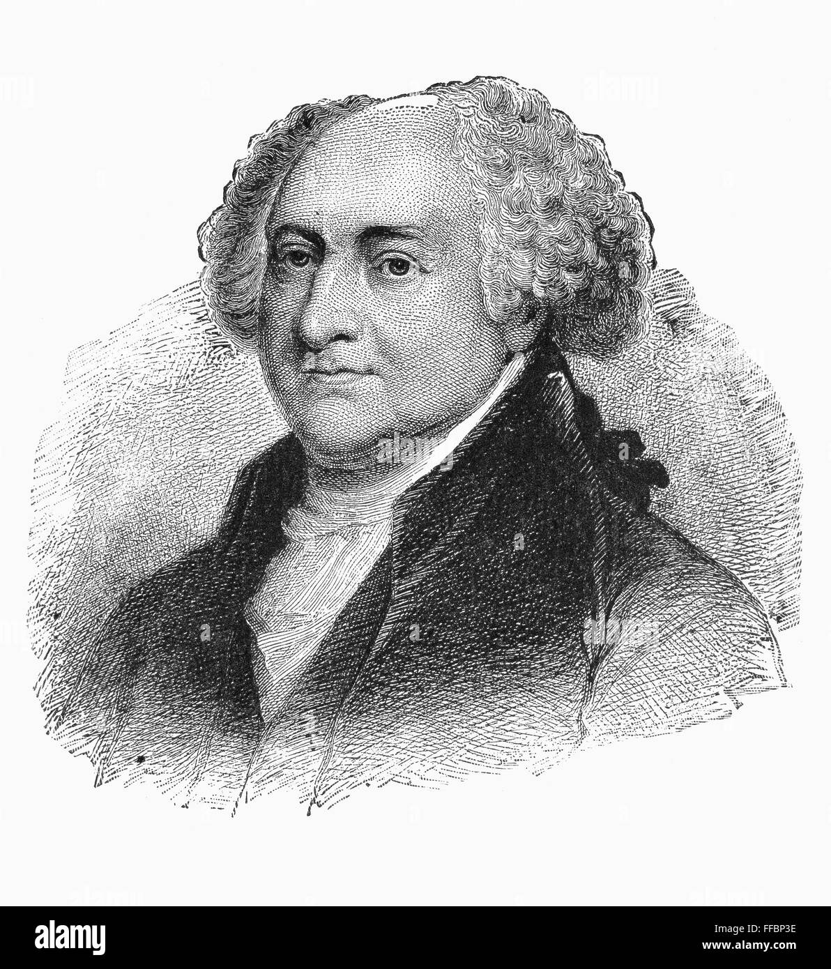 JOHN ADAMS (1735-1826). /nSecond President of the United States. Line ...