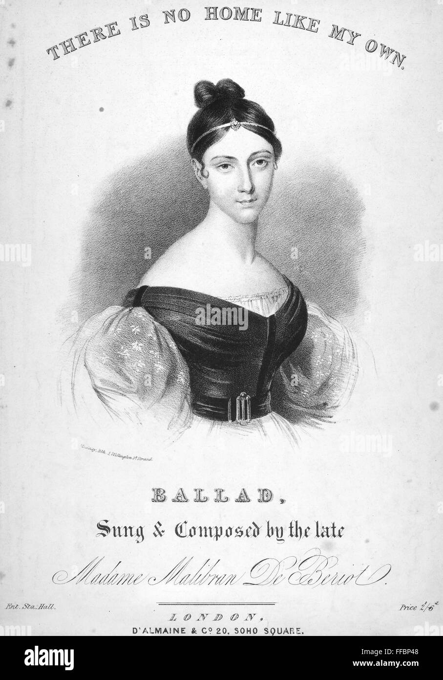 MARIA MALIBRAN (1808-1836). /nNΘe Maria Felicitas Garcia. French ...