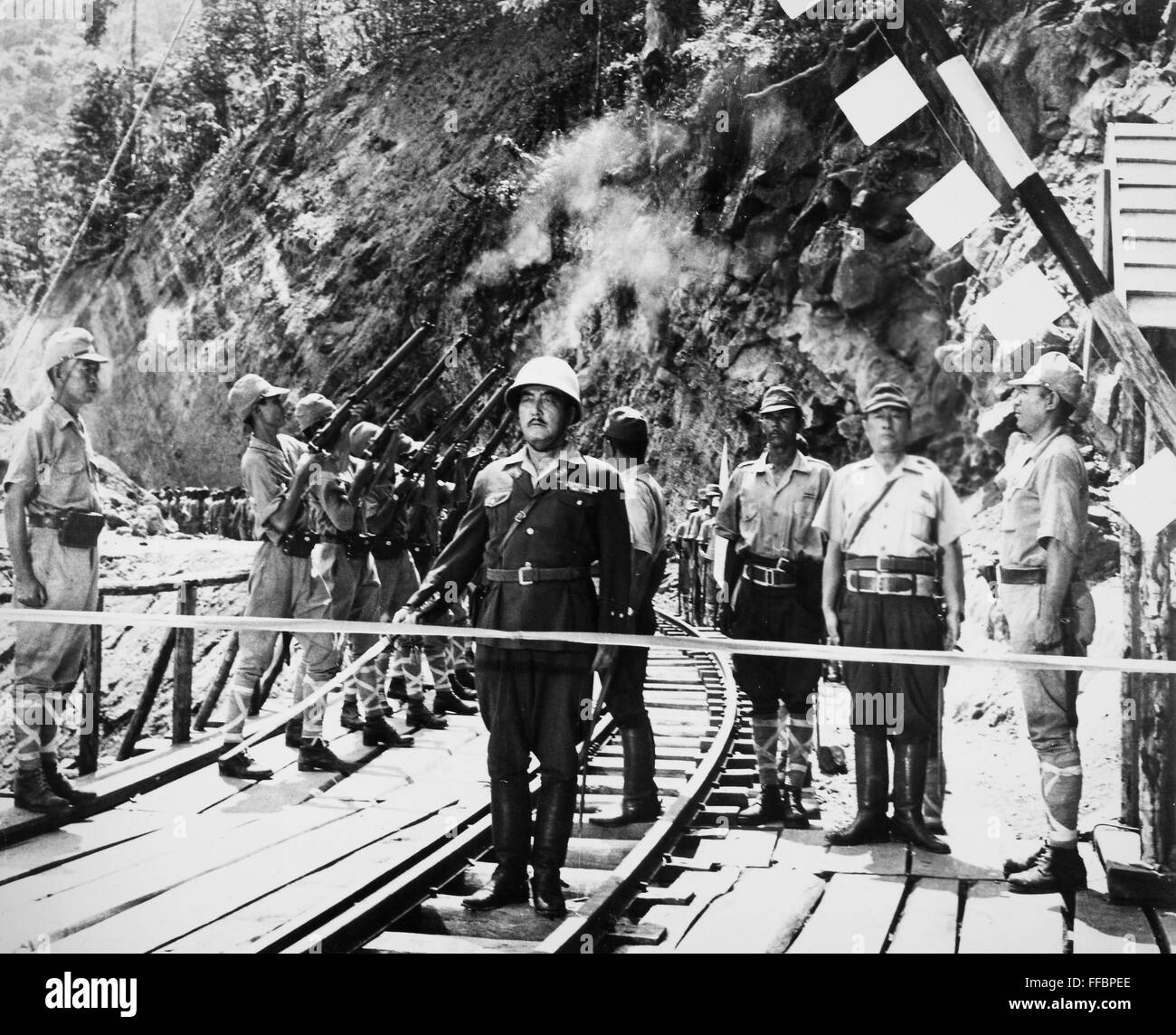 BRIDGE ON THE RIVER KWAI. /nSessue Hayakawa as Colonel Saito in a scene ...
